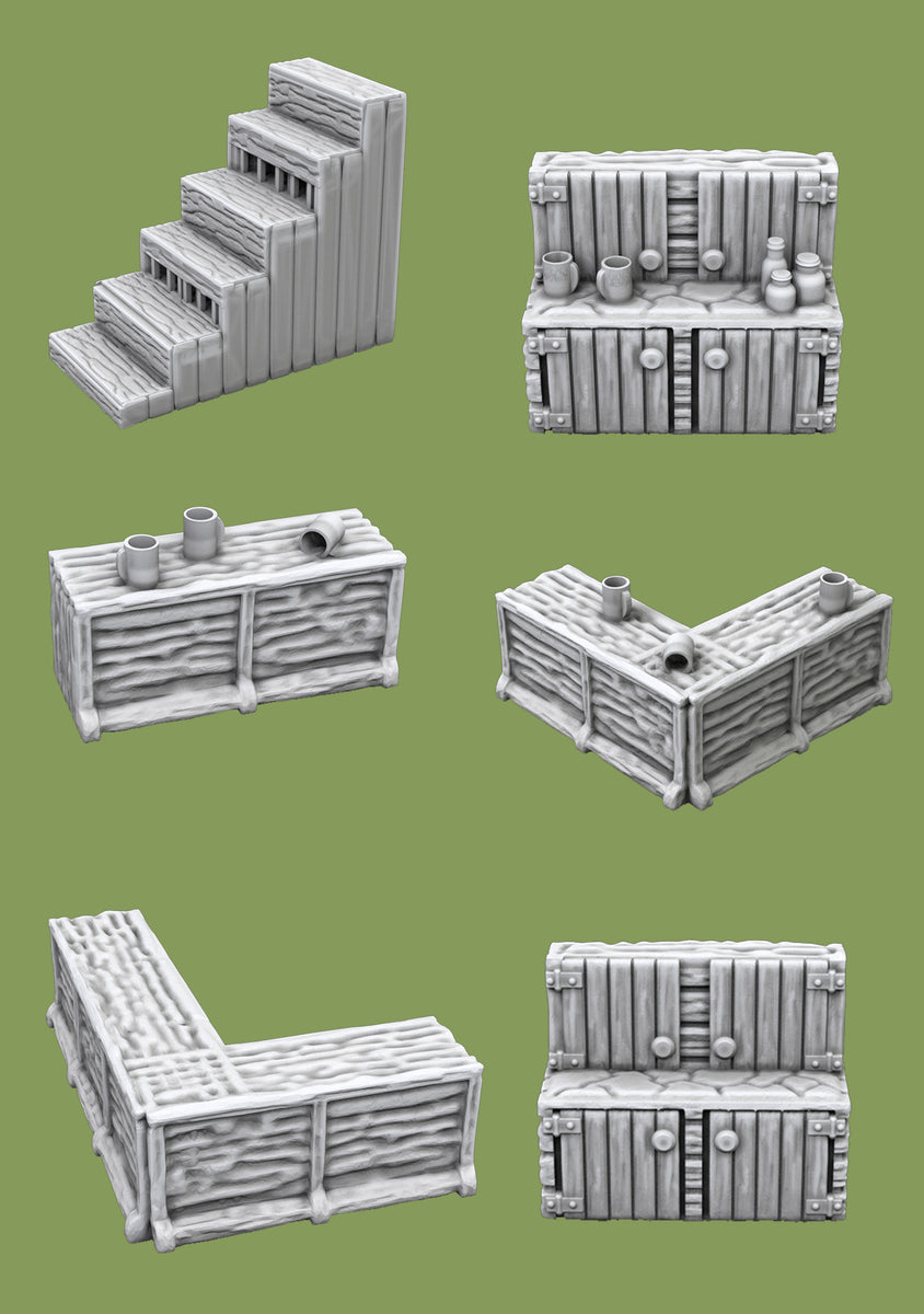 Tavern Bar 3D Printable Hayland Terrain tavern-bar-3d-printable-hayland-terrain