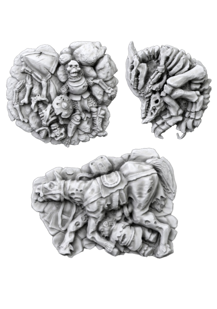 Dead Skeletons, Lizard Beast & Halfling and Horse - Fatal Fantasy ...