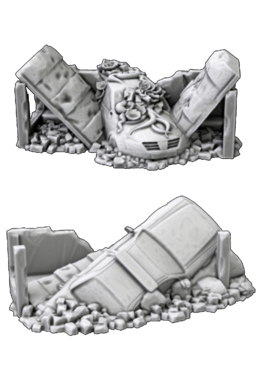 Destroyed Bus Shelters - Crashed Vehicles – Hayland Terrain