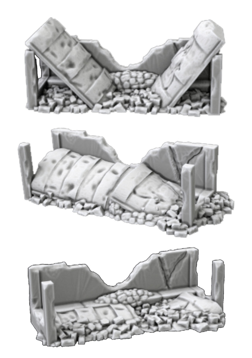 Destroyed Bus Shelters – Hayland Terrain