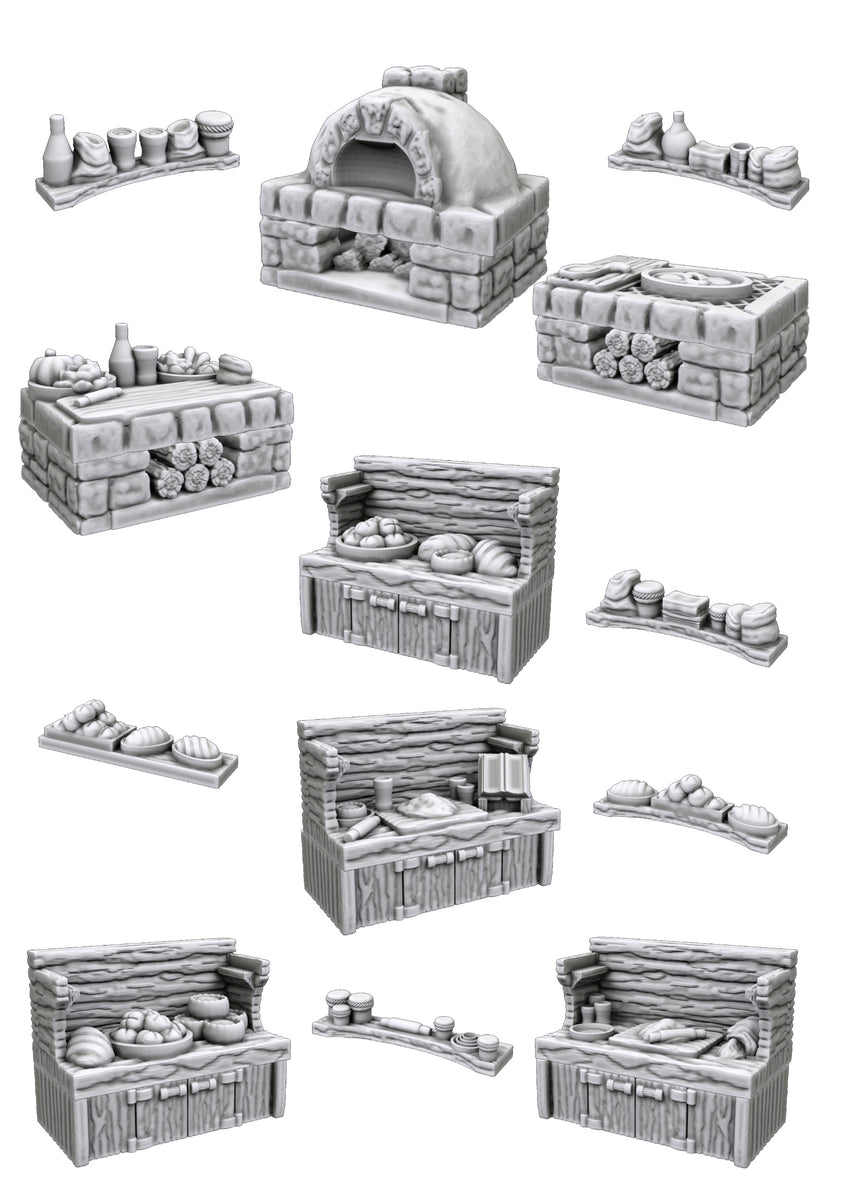Fantasy Modular Kitchen - 3D Printable – Hayland Terrain