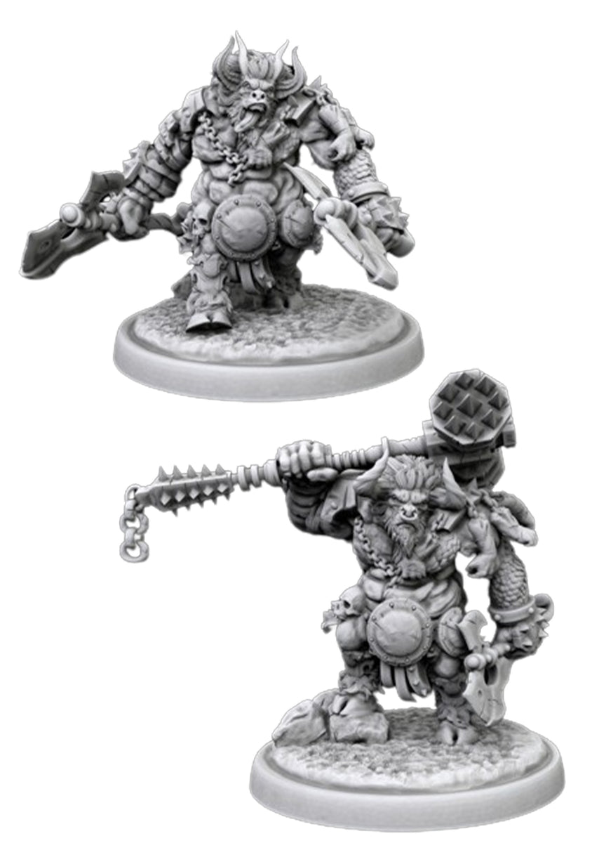 Minotaurs - Duel Wield Axe & Hammer - 3D Printable – Hayland Terrain