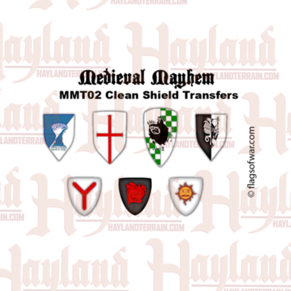 Medieval Mayhem Shield Transfers - Clean – Hayland Terrain