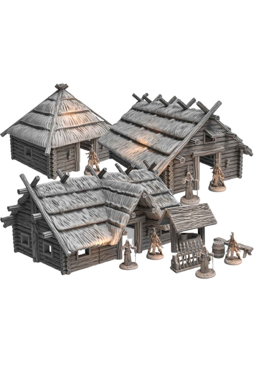 Viking Huts Set – Hayland Terrain