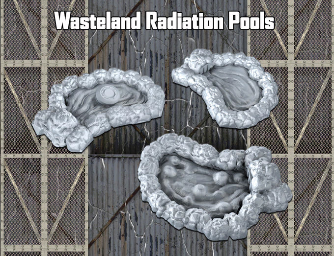 x 3 Wasteland Radiation Pools – Hayland Terrain