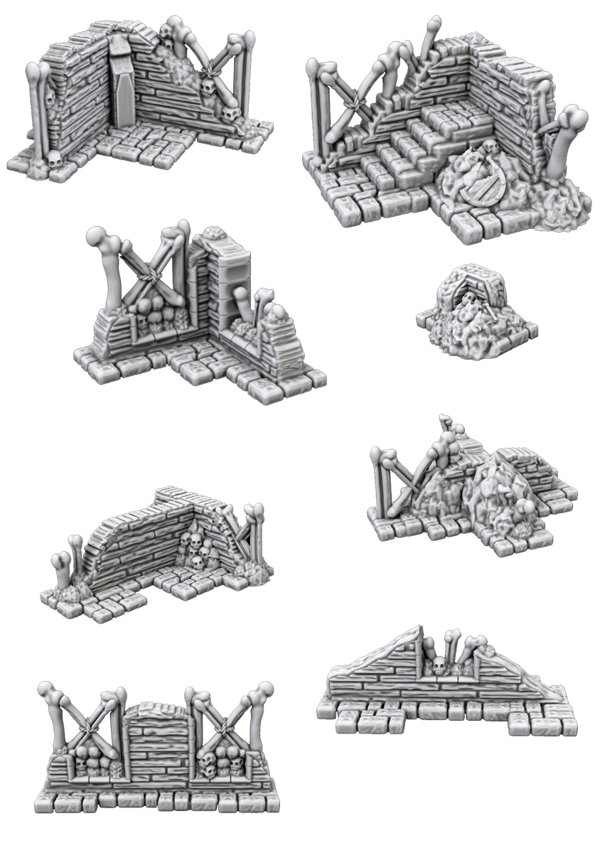 Bone Ruins - 3D Printable – Hayland Terrain