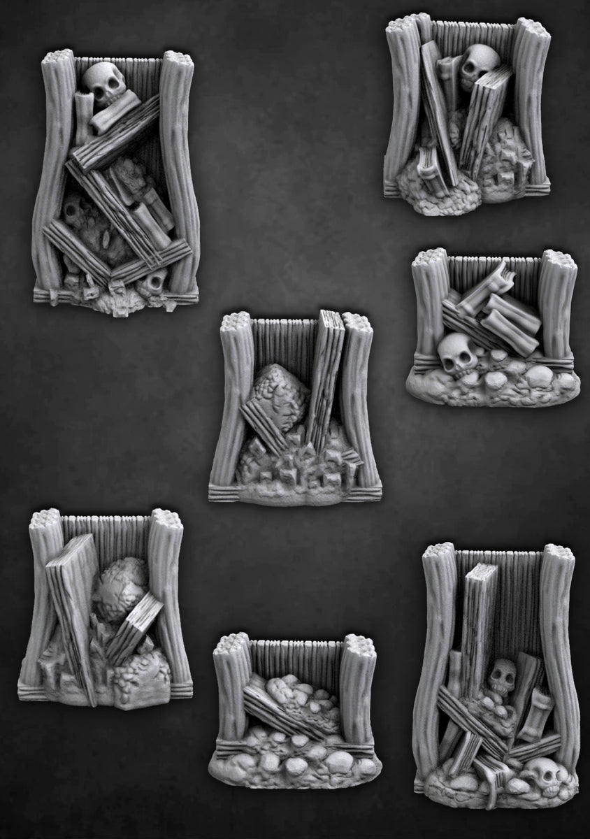 Destroyed Fantasy Bookcases – Hayland Terrain