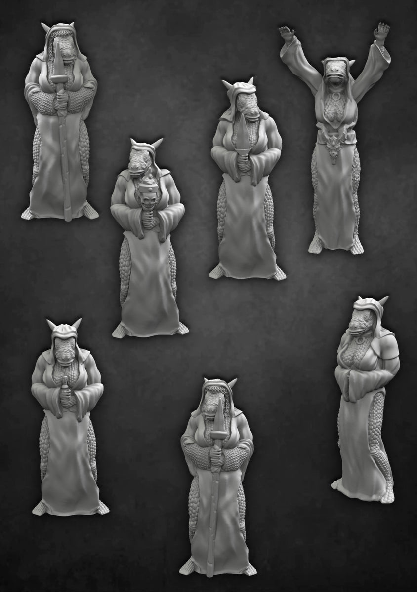 Female Dragonborn Cultists – Hayland Terrain