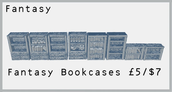 Fantasy Bookcase Set – Hayland Terrain
