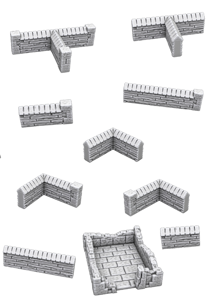 Townsfolks Stone Walls – Hayland Terrain